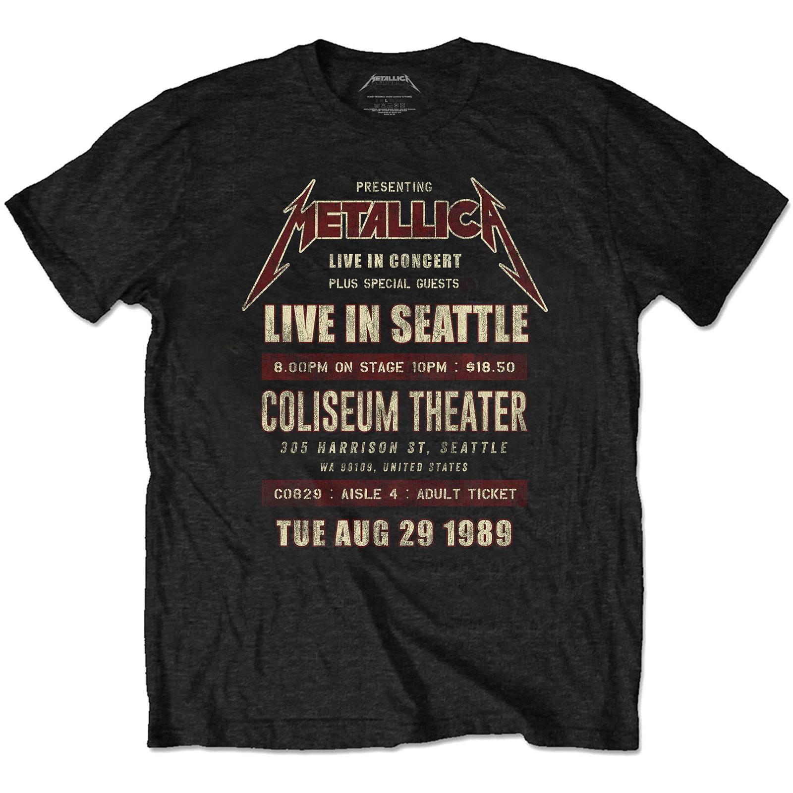 Seattle 89-Metallica - T-shirt | Red Rabbit trendovska trgovina